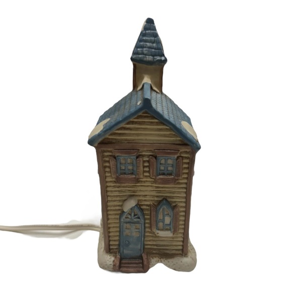 Holiday | Vintage Porcelain Light Up House Church Style Building Comes ...